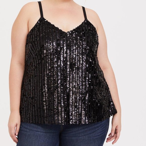 torrid | Tops | Torrid Sophie Sequin Swing Cami | Poshmark